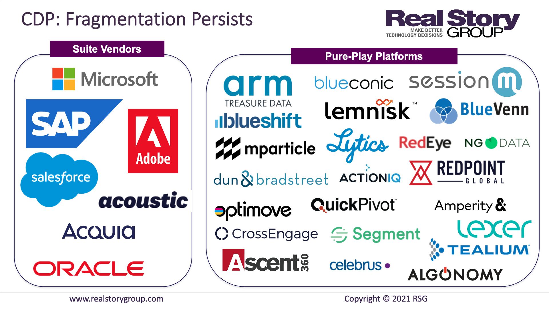 Updates to CDP Vendor Evaluation Research | Real Story Group